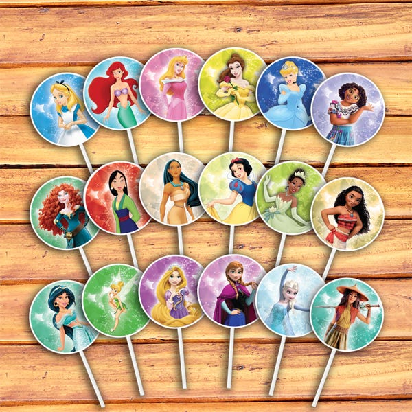 Princess Cake Toppers - Etsy