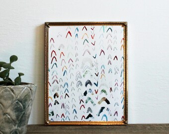 Chevron Art Print | Etsy