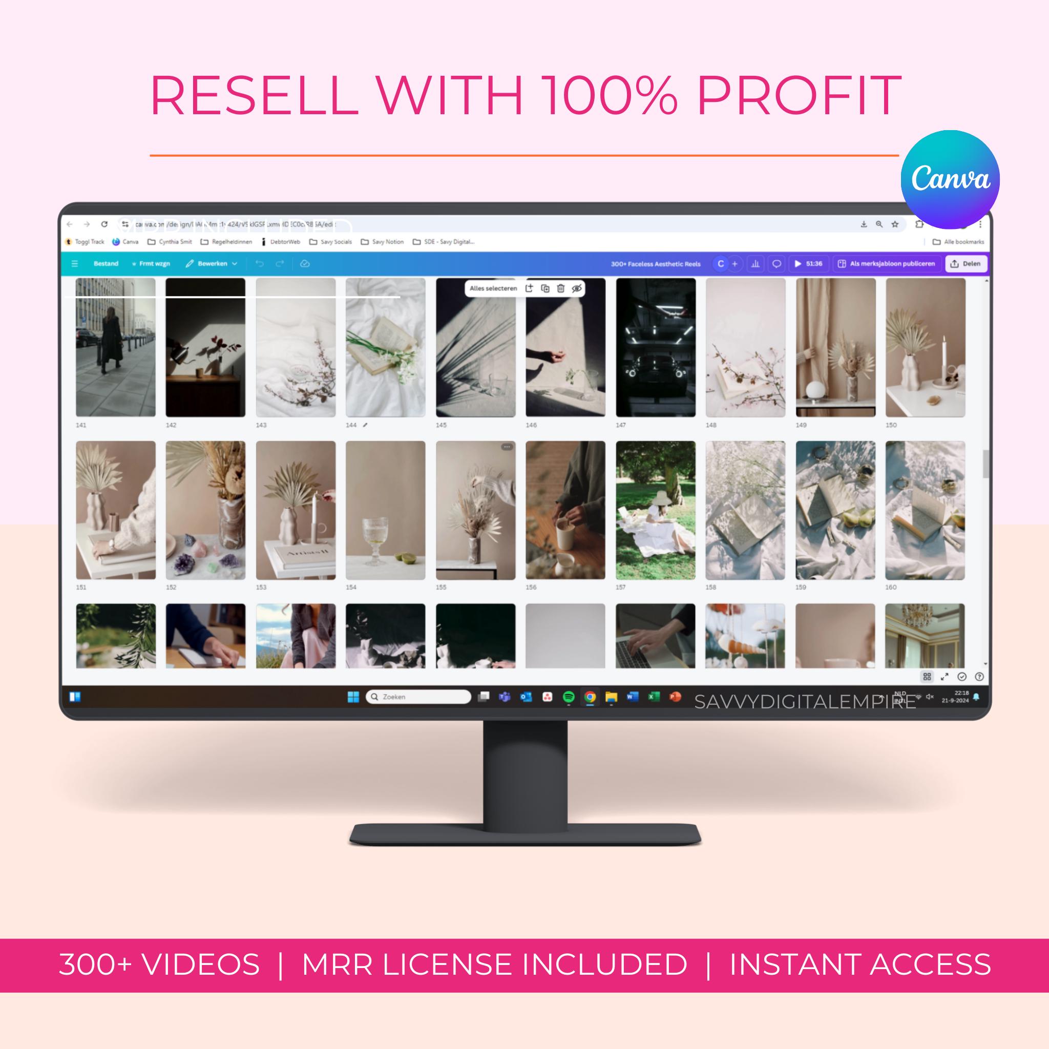 300+ Aesthetic Faceless Video Reels Master Resell Rights, Faceless ...
