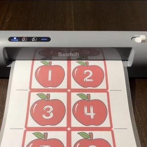 Printable Digital Pdf File Apple Numbers Counting Magnetic Tile Topper ...