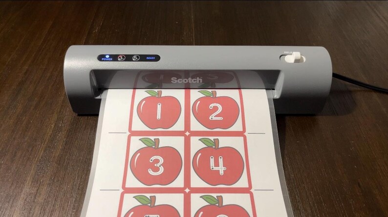 Printable Digital Pdf File Apple Numbers Counting Magnetic Tile Topper ...