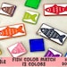 Printable Digital Pdf File Fish Color Match Magnetic Tile Topper Flash ...