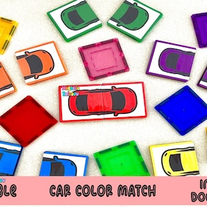 Printable Digital Pdf File Car Color Match Magnetic Tile Topper Flash ...
