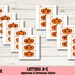 Printable Digital File Fall Pumpkin Theme ABC Alphabet Letter Match ...
