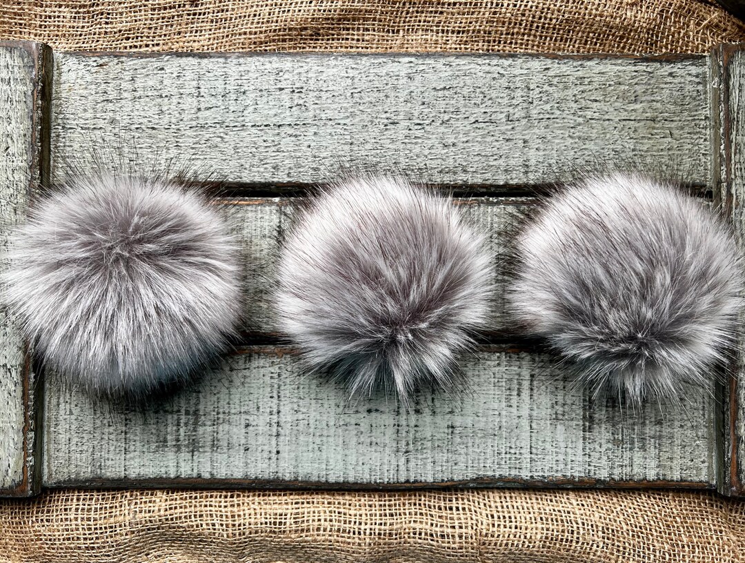 READY TO SHIP Luxury Pom Poms/glacier Wolf/luxury Poms/5 Inch Poms/6 ...