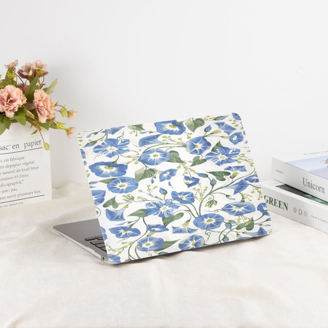 Blue Morning Glory MacBook Case for Air 15 13 A3114 A2681 A3113 A2337 ...