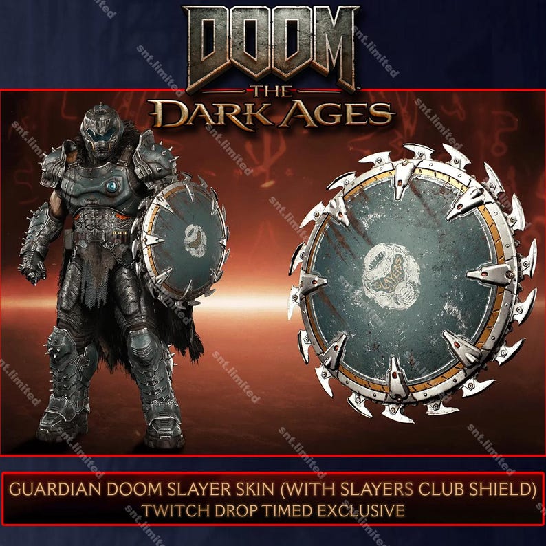 DOOM the Dark Ages - Slayer Guardian DLC Skin & Shield (ALL Platforms ...