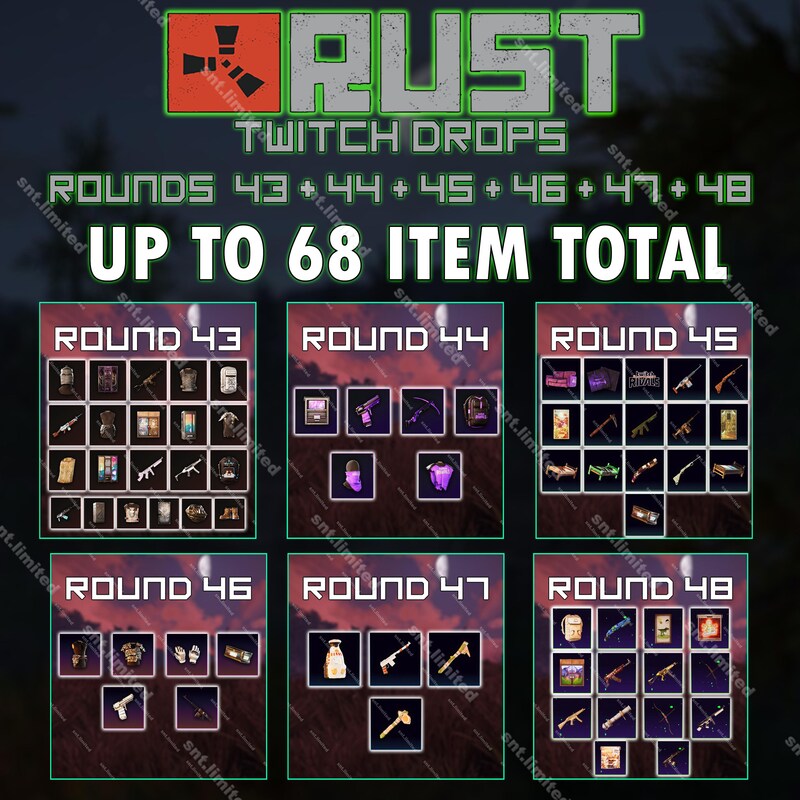 Rust Twitch Drops - Etsy