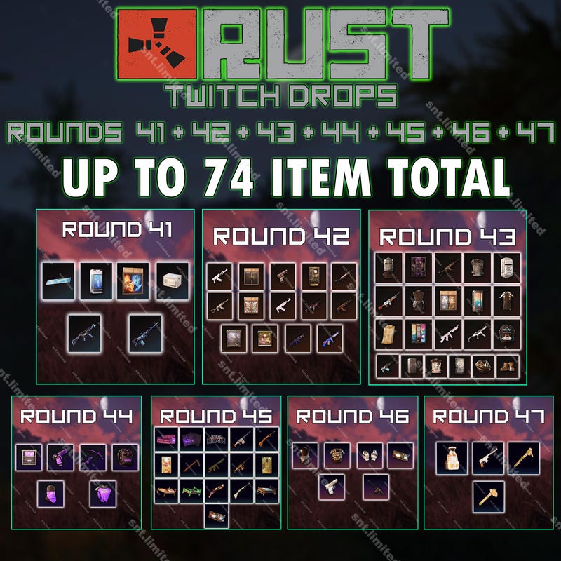 Rust Twitch Drops - Etsy