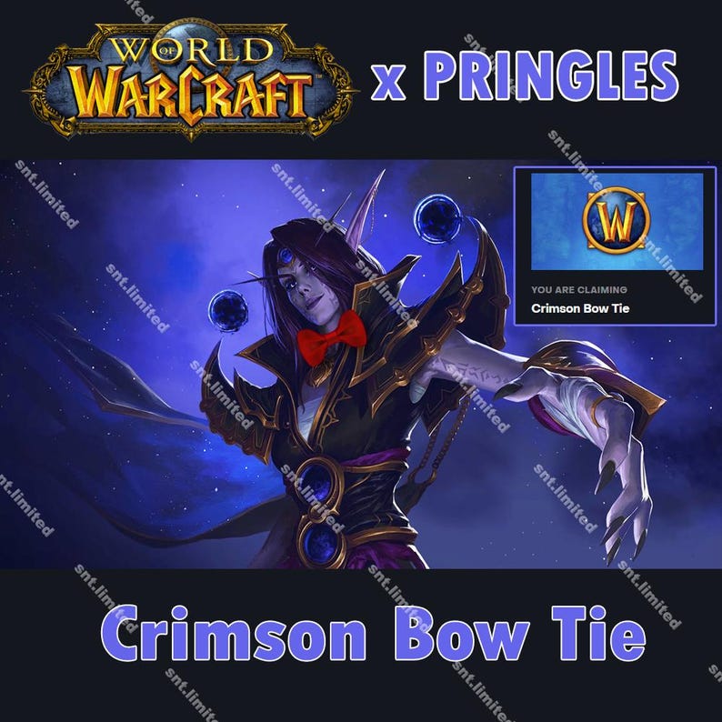 Crimson Bow Tie - World of Warcraft Exclusive Item - Etsy