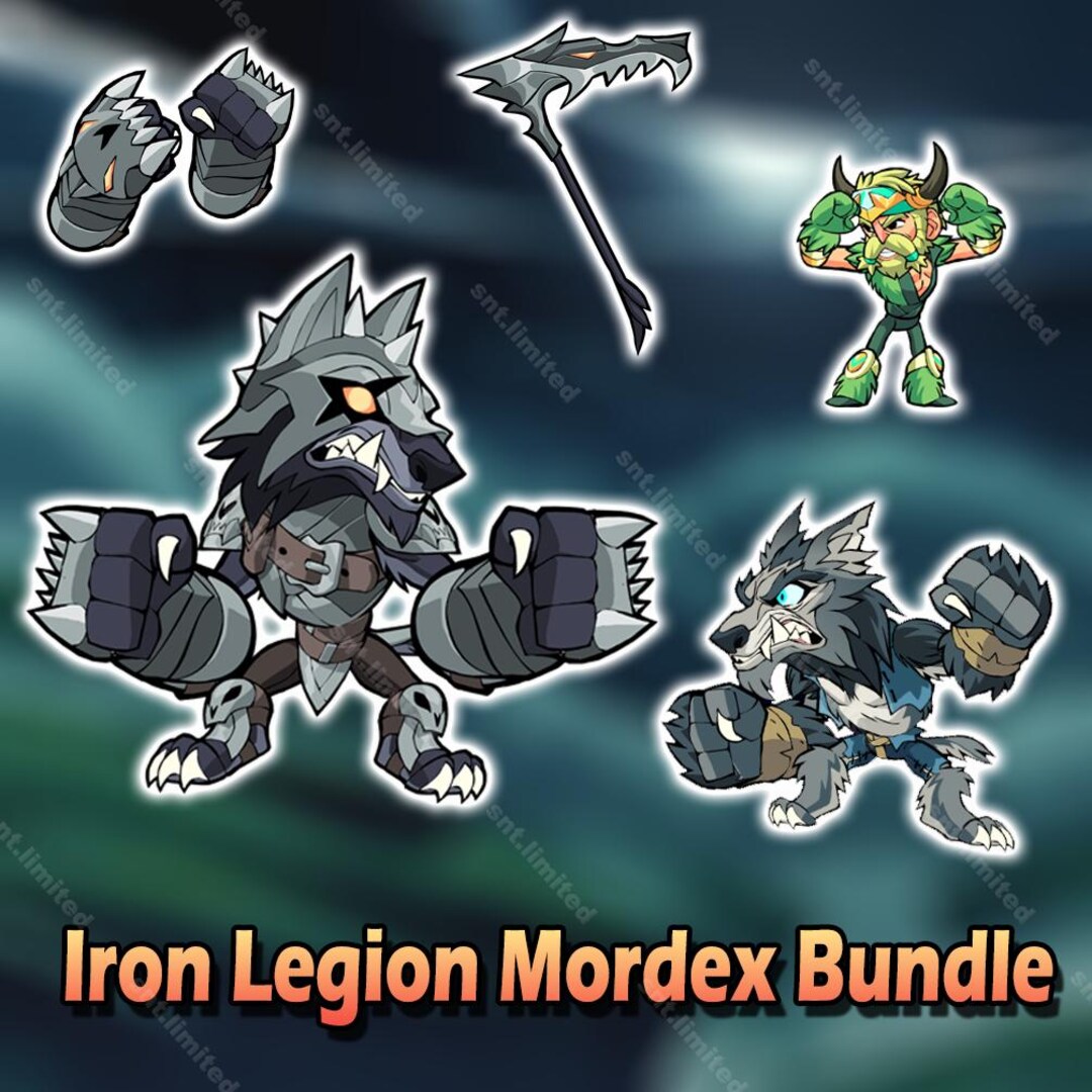 Brawlhalla Iron Legion Mordex Bundle with the Flex Emote - Etsy