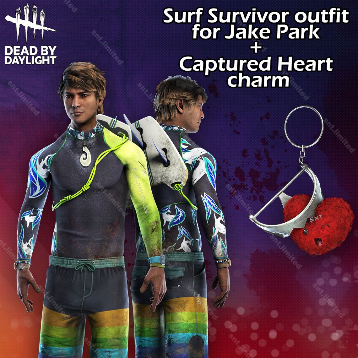 Dead by Daylight - Surf Survivor Outfit (for Jake Park) & Captured ...