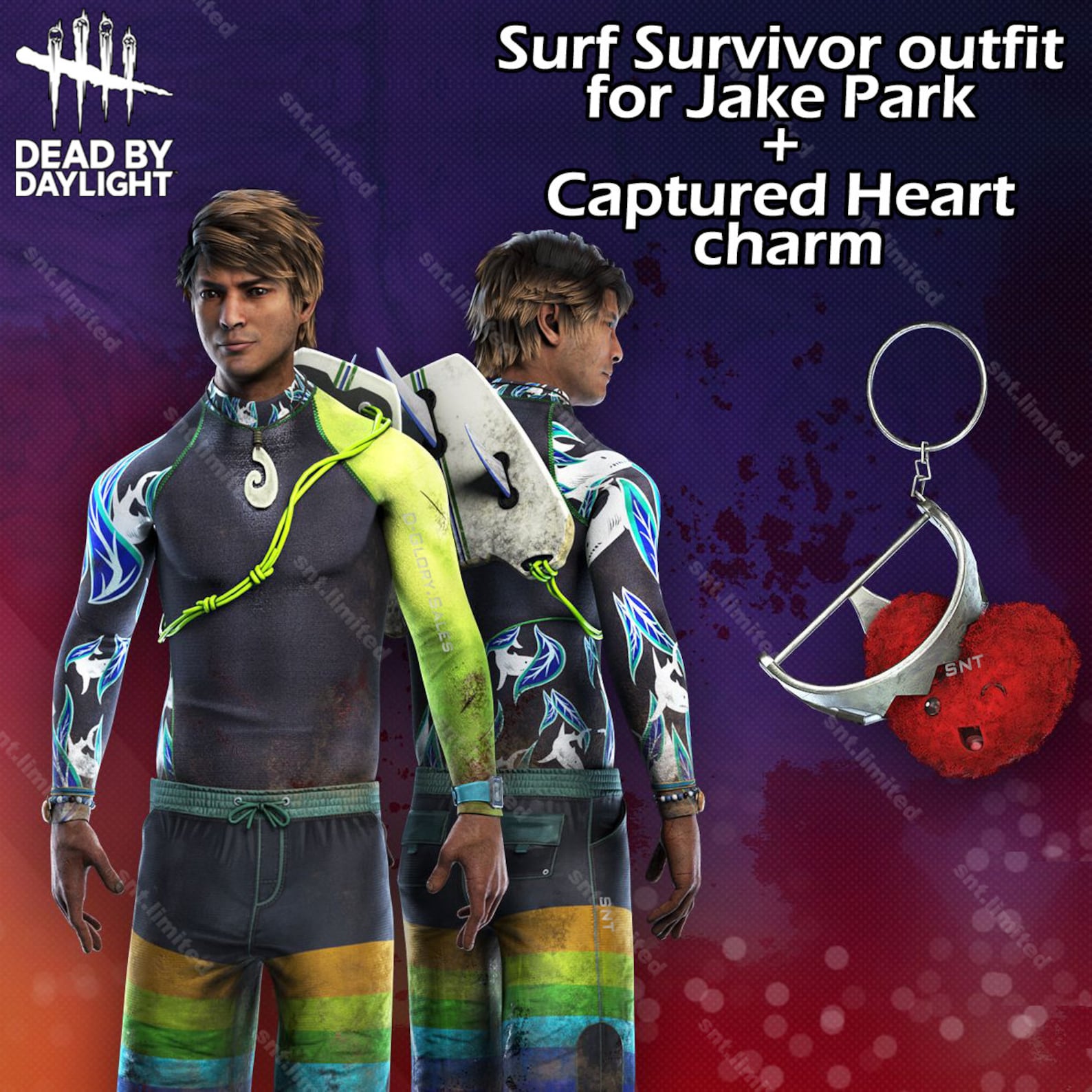 Dead by Daylight - Surf Survivor Outfit (for Jake Park) & Captured ...