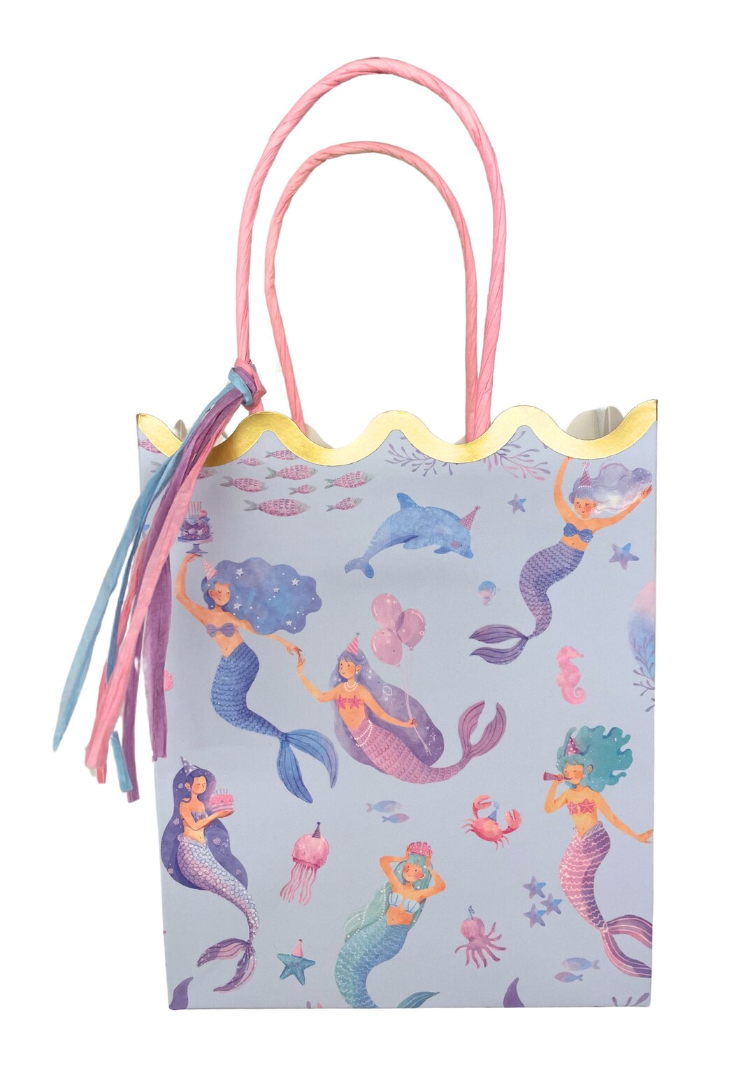 8 Mermaid Party Bags | Mermaid Party Bags | Mermaid Lolly Bags ...