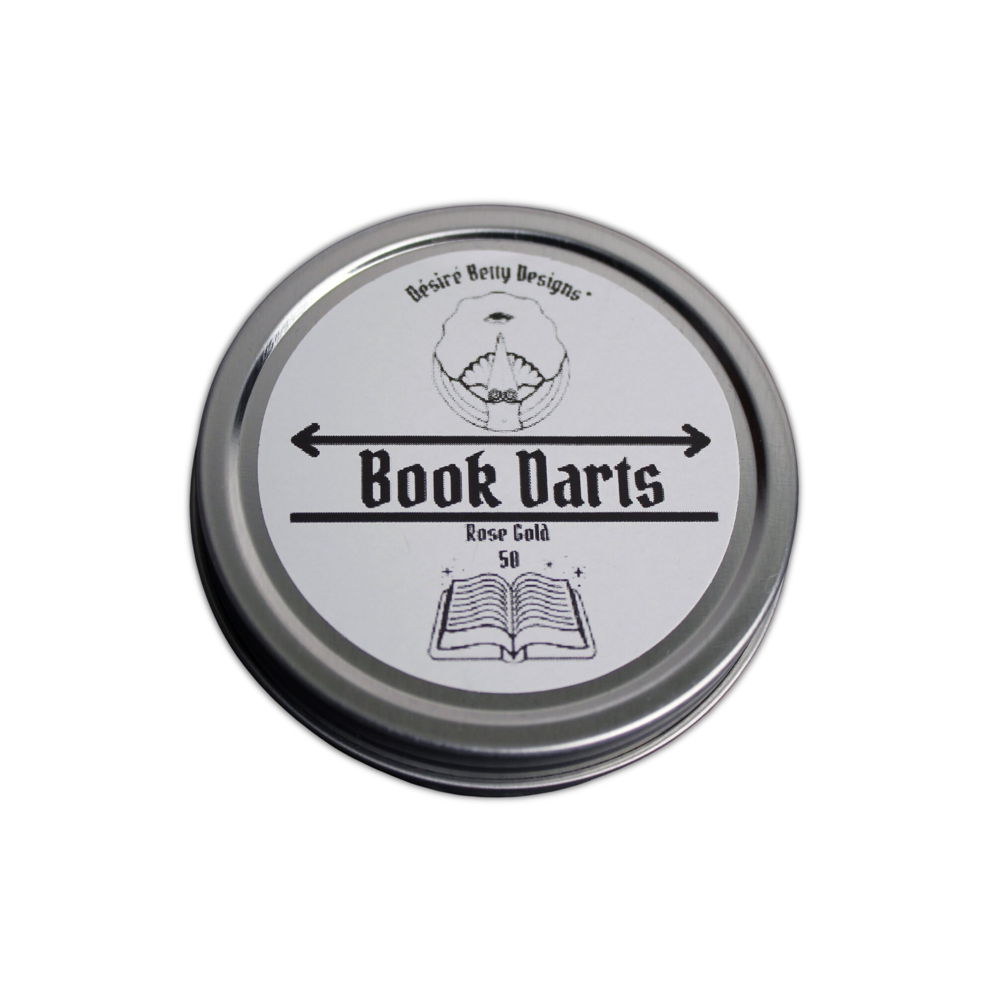 Rose Gold Book Darts Bookmark Tag for Research, Study, Reading - Etsy