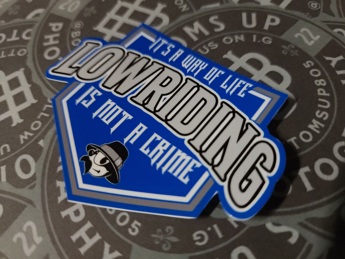 Lowrider 3" Decals Lowriding is Not a Crime Window Decals Car Decals ...