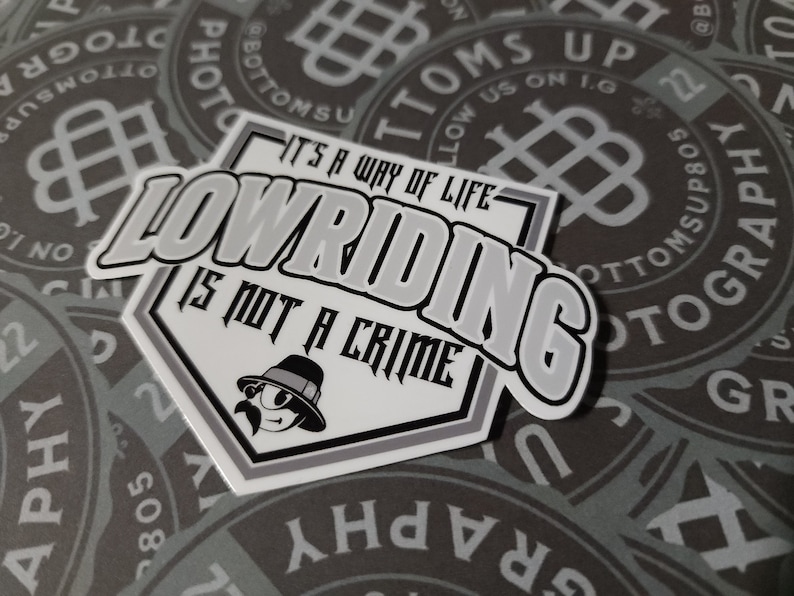 Lowrider 3" Decals Lowriding is Not a Crime Window Decals Car Decals ...
