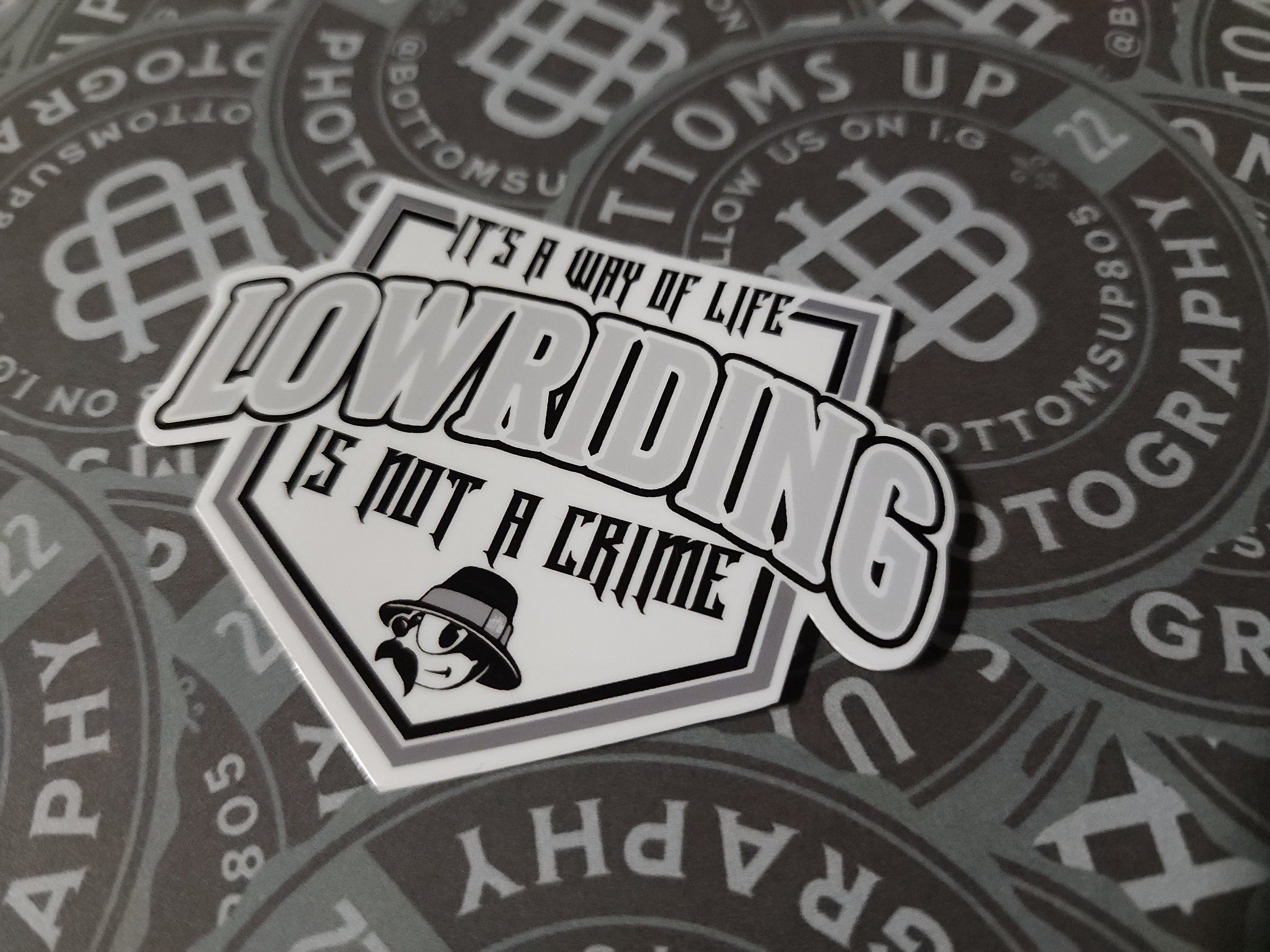 Lowrider 3" Decals Lowriding is Not a Crime Window Decals Car Decals ...