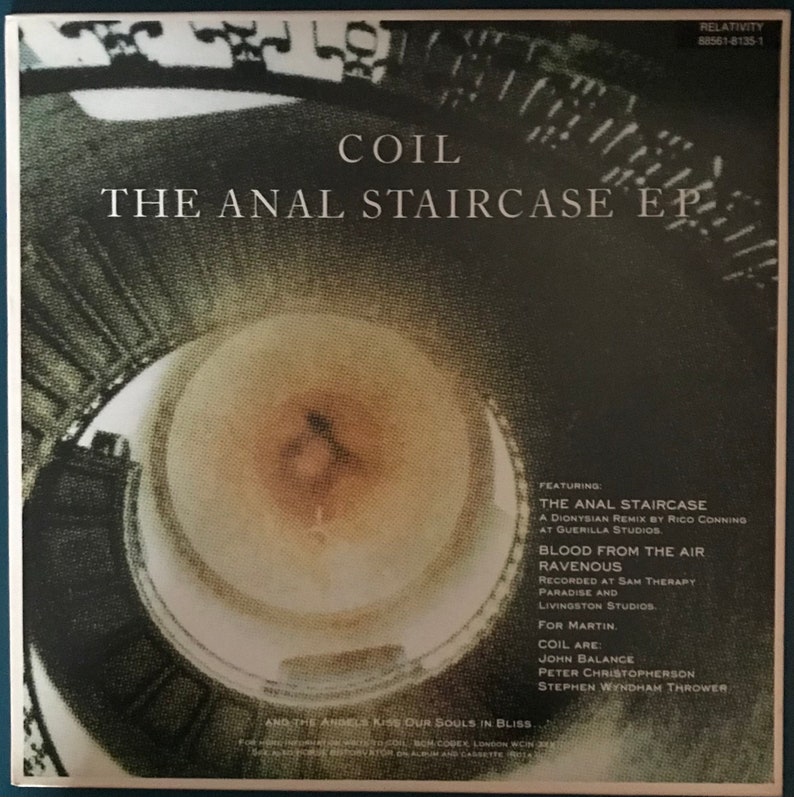 Coil The Anal Staircase Ep Vinyl Record 1987 Etsy