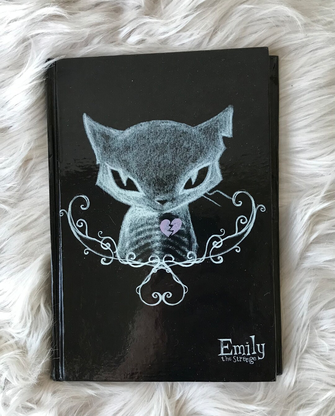 RARE Emily the Strange Skeleton X-ray Sabbath Cat Journal Notebook Mall ...