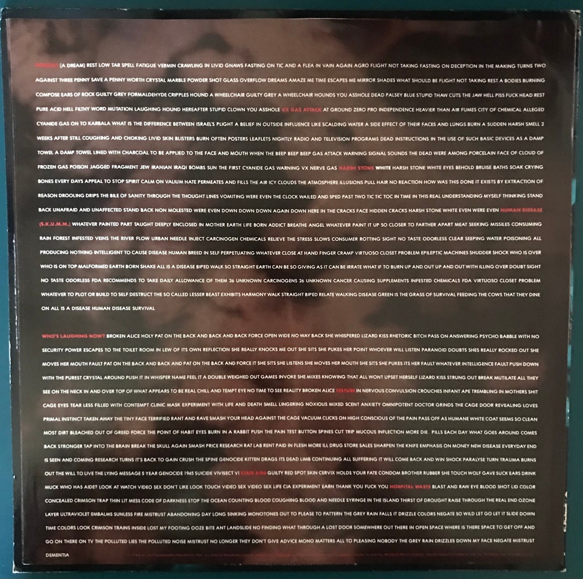 Skinny Puppy Vivisectvi Vinyl LP 1988 - Etsy