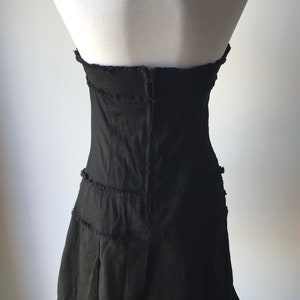 Vintage Morbid Threads Black Strapless Dress Goth Hot Topic - Etsy