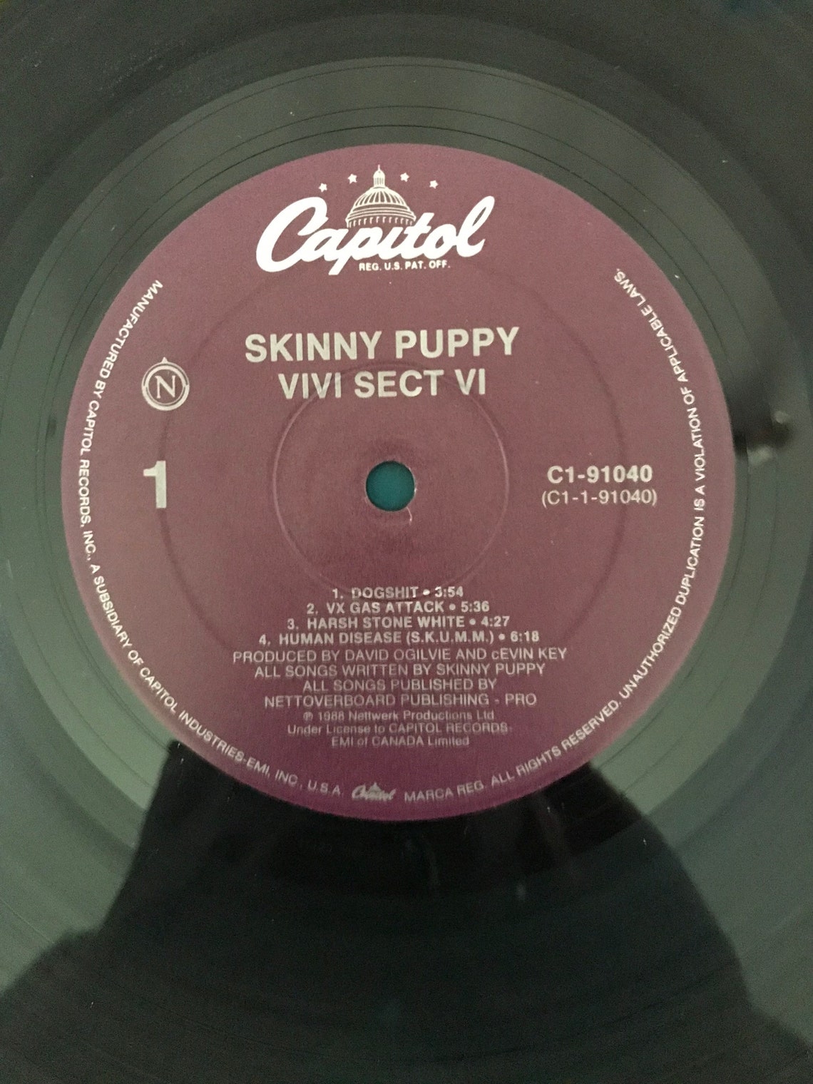 Skinny Puppy Vivisectvi Vinyl LP 1988 - Etsy