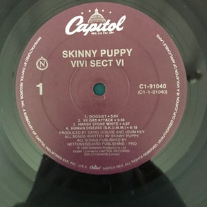 Skinny Puppy - Vivisectvi Vinyl LP (1988) - Etsy