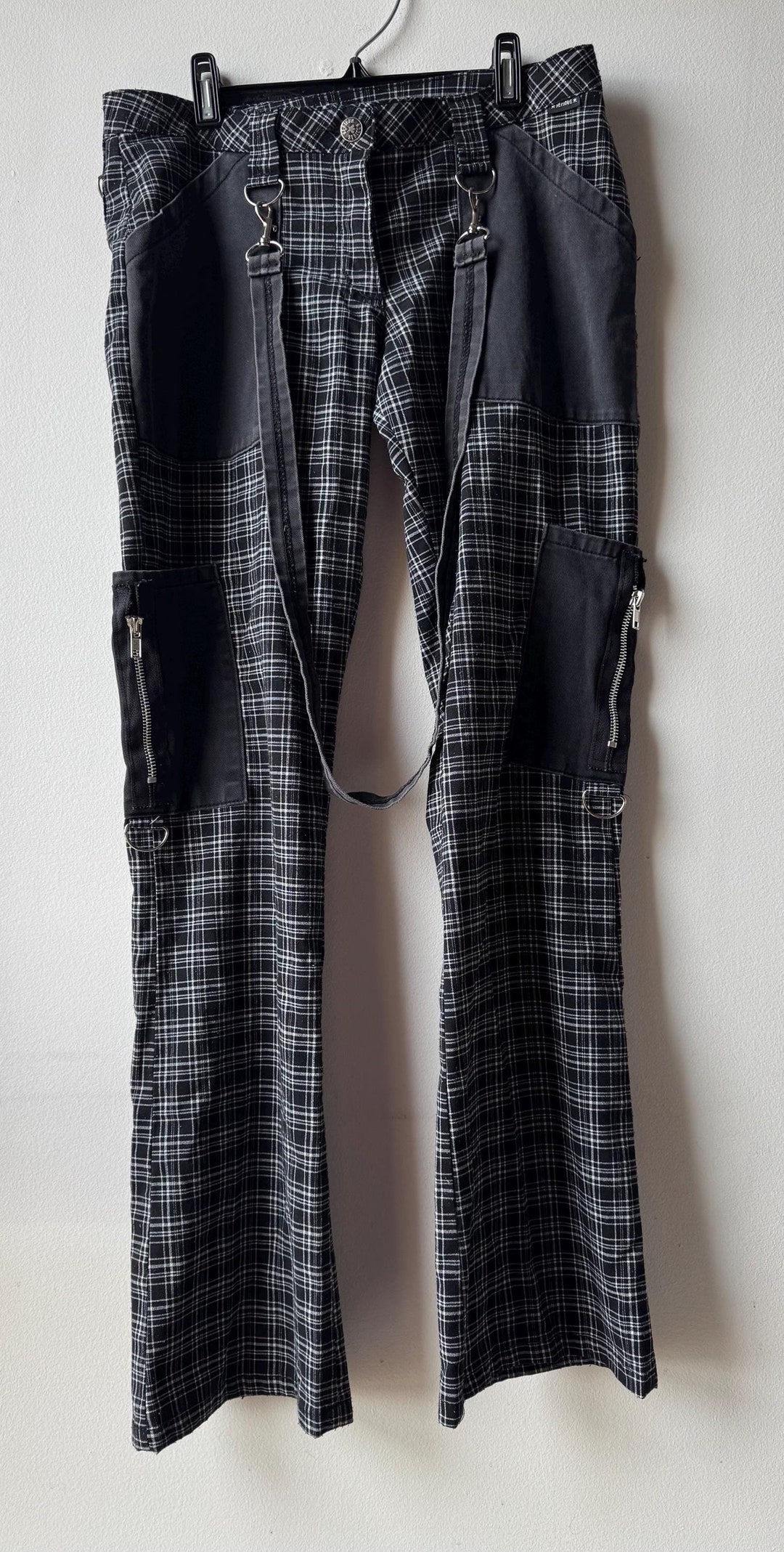 Y2K Vintage Serious Punky Plaid Pants Mall Goth Emo Hot Topic Grunge ...