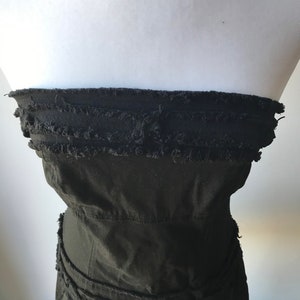 Vintage Morbid Threads Black Strapless Dress Goth Hot Topic - Etsy