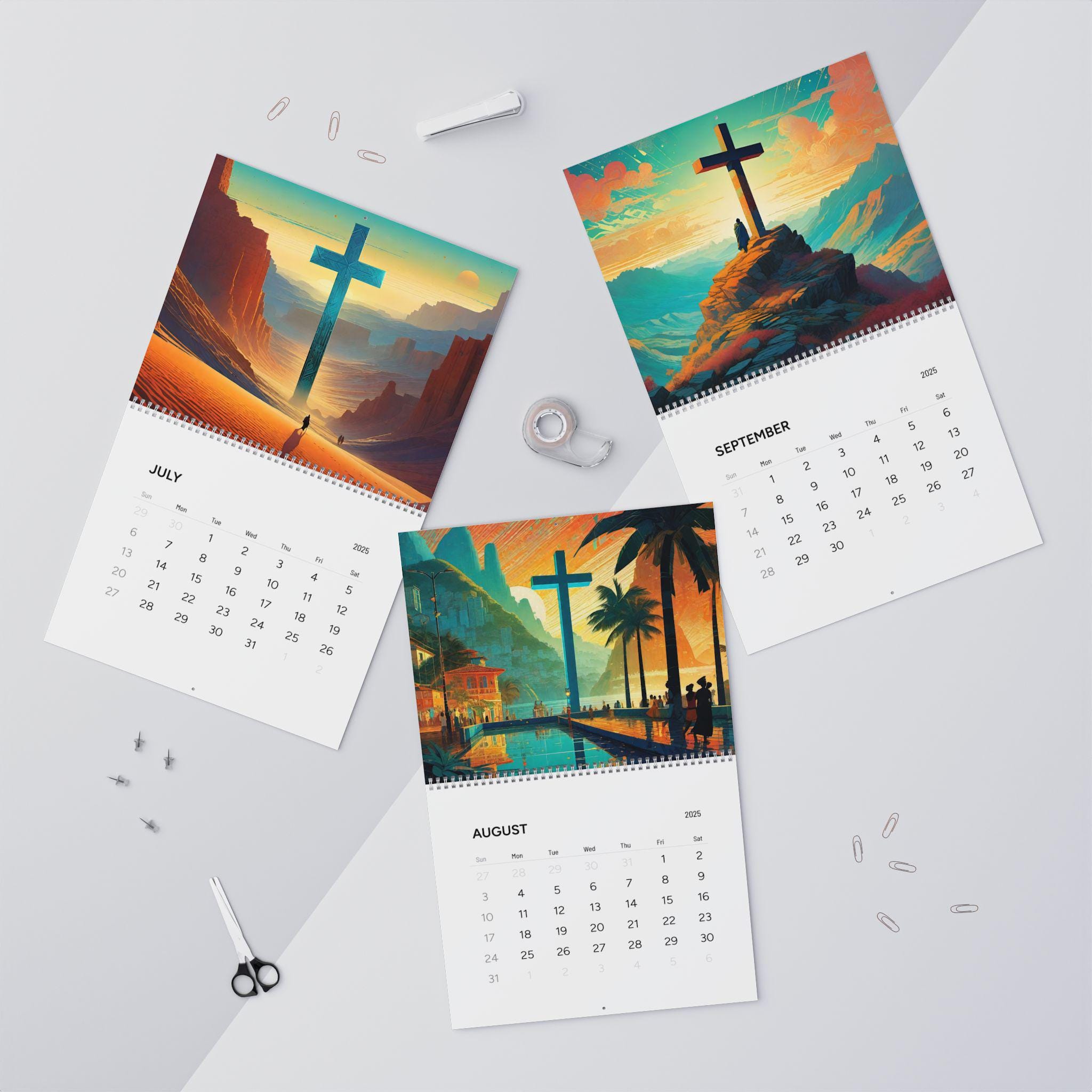 The Power of the Cross Christian Wall Calendar 2025 - Etsy