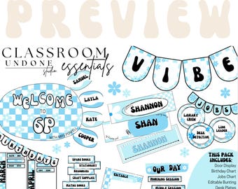 VIBIN' VINTAGE Bold Classroom Essentials Bundle | Classroom Decor ...