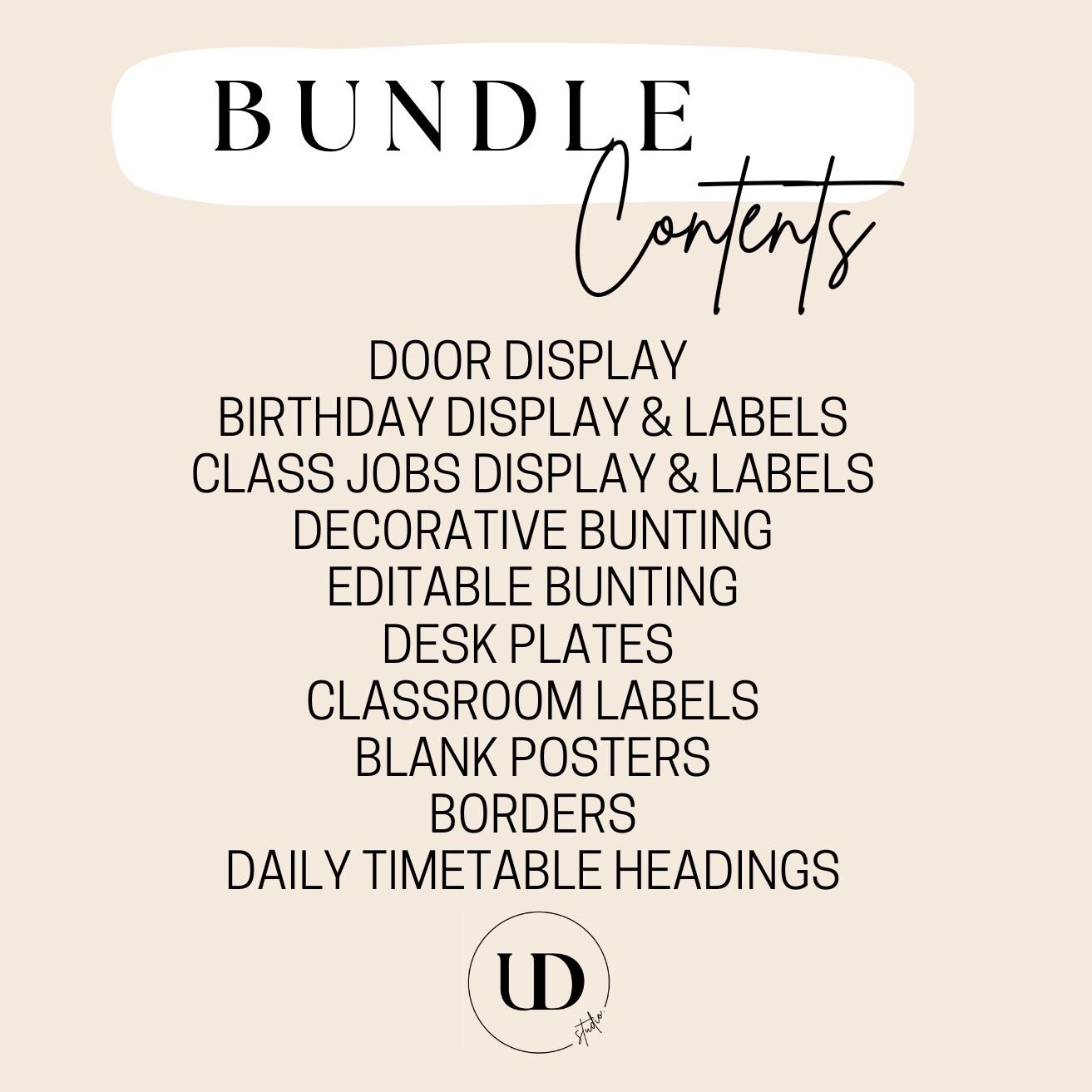 WILDFLOWER 'fields of Lavender' Classroom Essentials Bundle | Editable ...