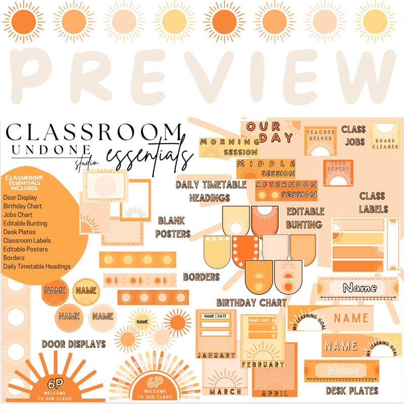 Summer Classroom Decor - Etsy