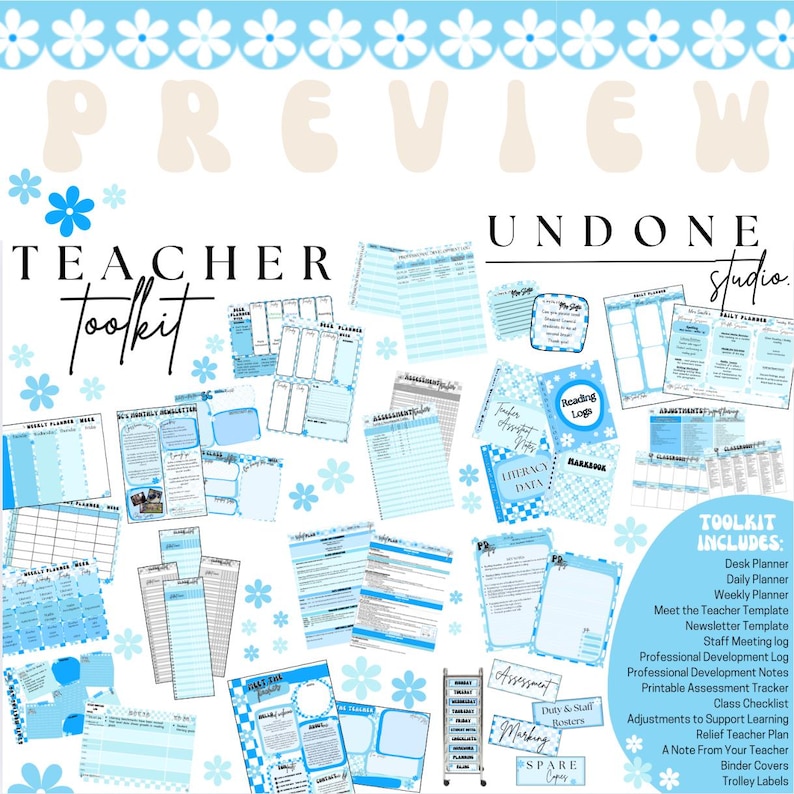 VIBIN VINTAGE BURST Teacher Toolkit | Editable | Organisation ...