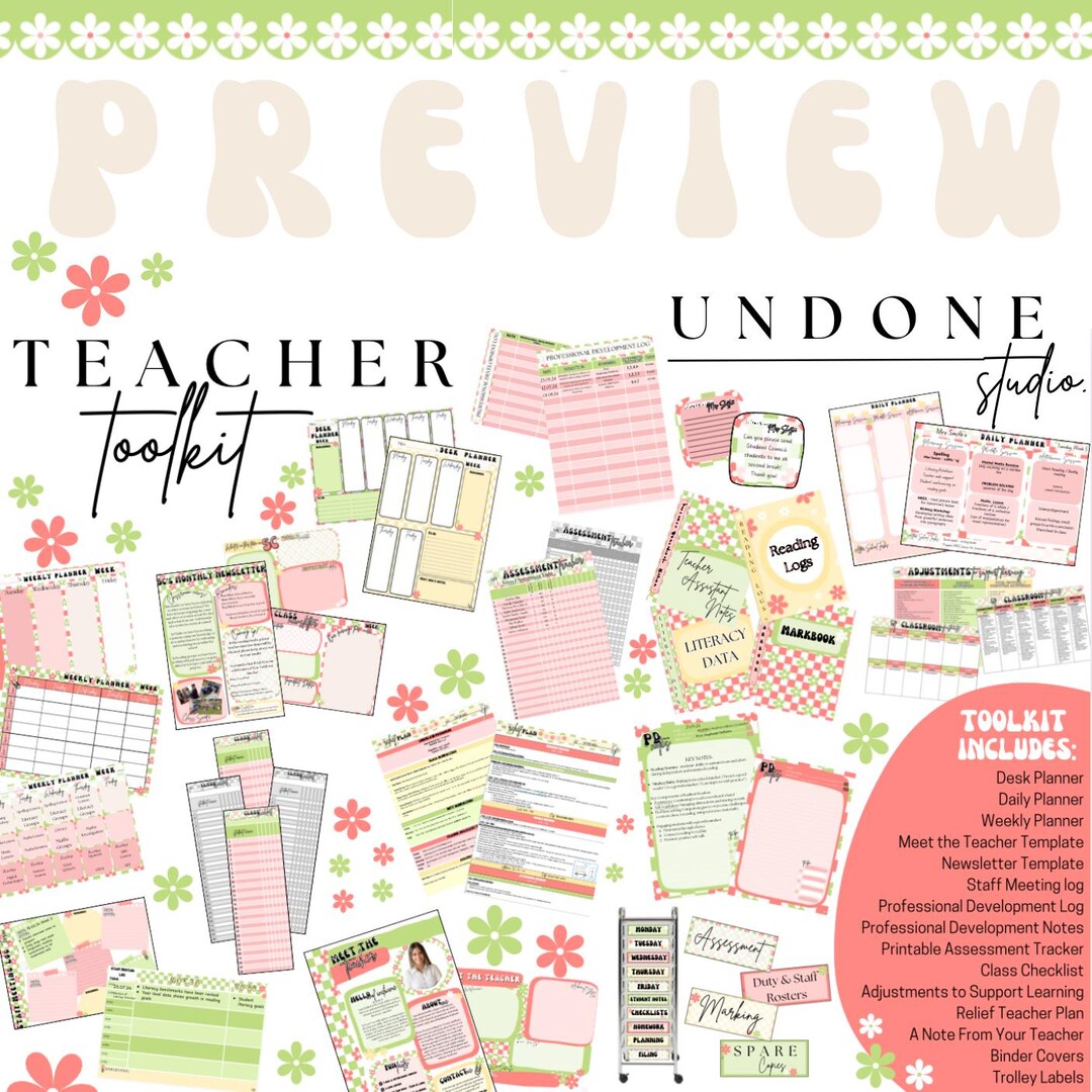 VIBIN VINTAGE POP Teacher Toolkit | Editable | Organisation | Planning ...