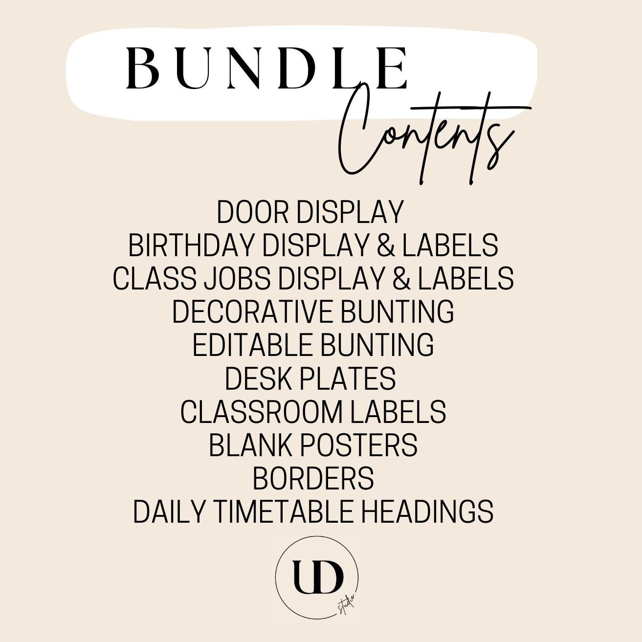 VIBIN' VINTAGE Bold Classroom Essentials Bundle | Classroom Decor ...