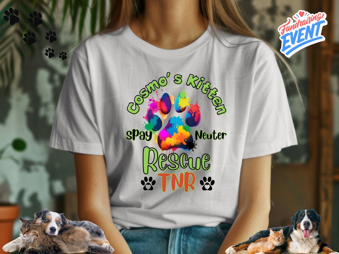 Fundraiser TNR Cat Rescue Save the Animals Unisex Softstyle T-shirt - Etsy