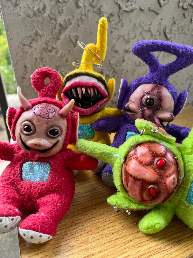 Demented Teletubbies Art Dolls - Etsy