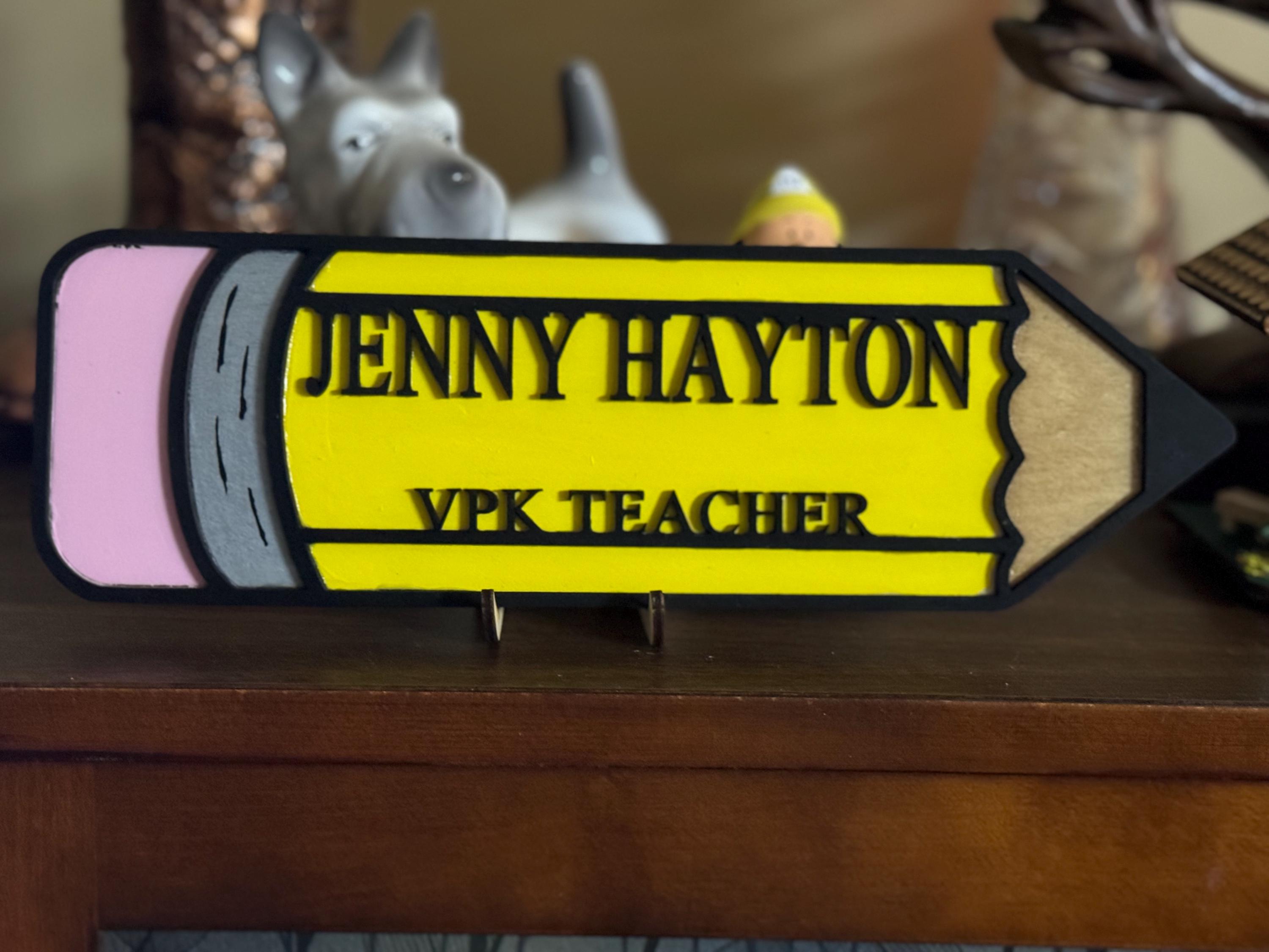 Custom Teacher Name Plate Door - Etsy