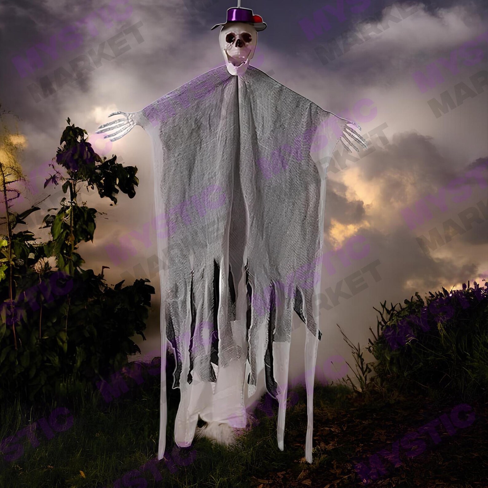 Halloween Skeleton Yard Decoration, Hanging Skeleton Halloween Life ...