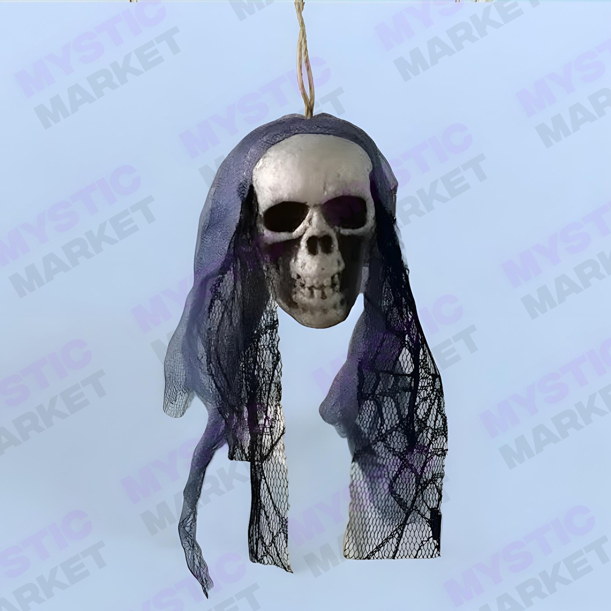 Hanging Skull Decor, Halloween Porch Gothic Home Decor Indoor & Outdoor ...
