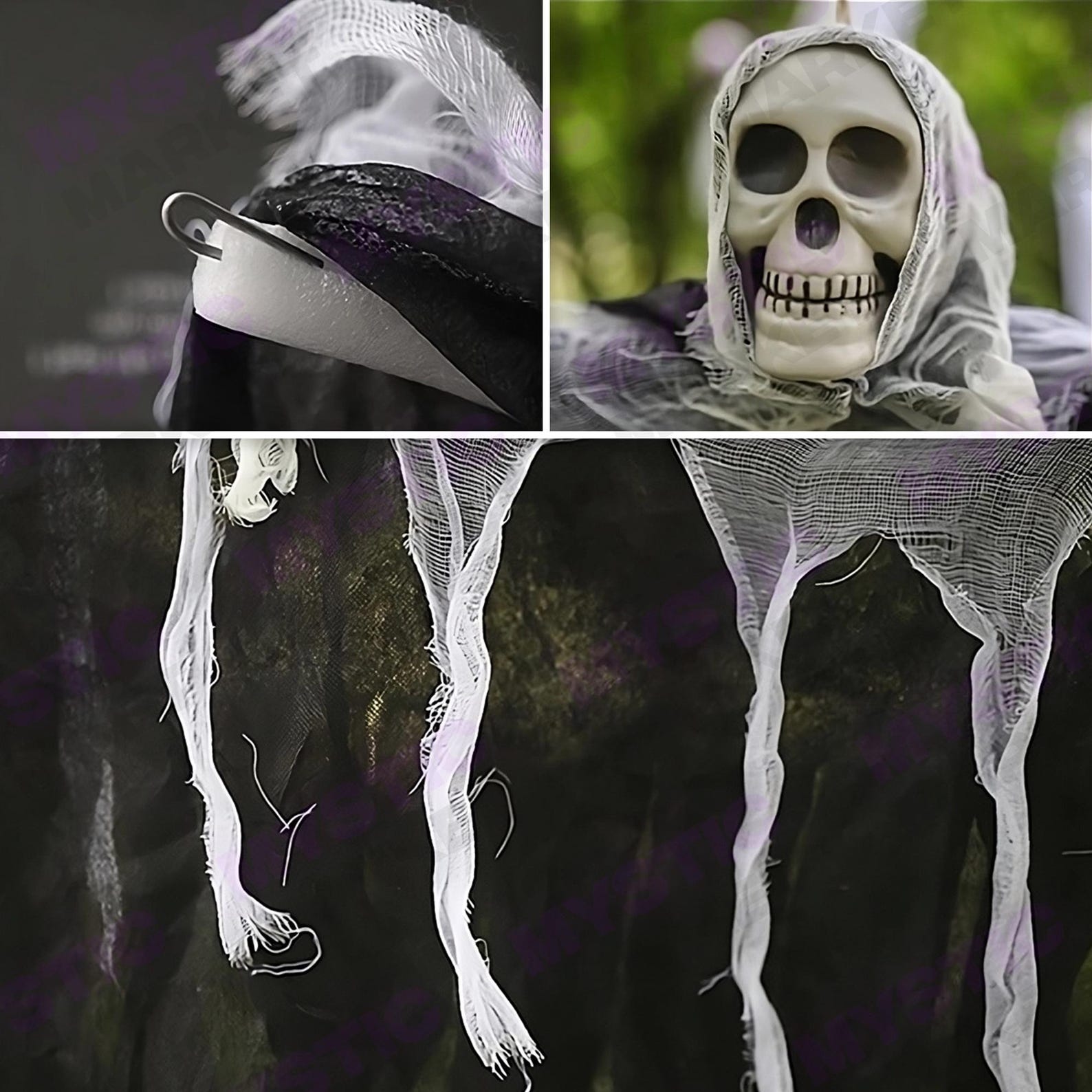 The "night Spooker" Life Size Outdoor Halloween Skeleton Statue ...