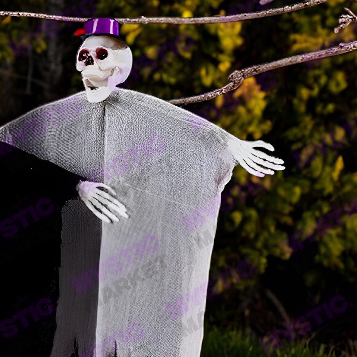 Halloween Skeleton Yard Decoration, Hanging Skeleton Halloween Life ...