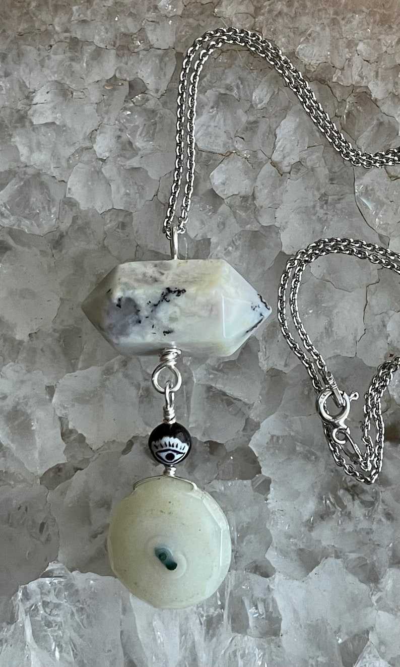 Dendritic Moss Opal Talisman Solar Quartz Talisman Opal - Etsy