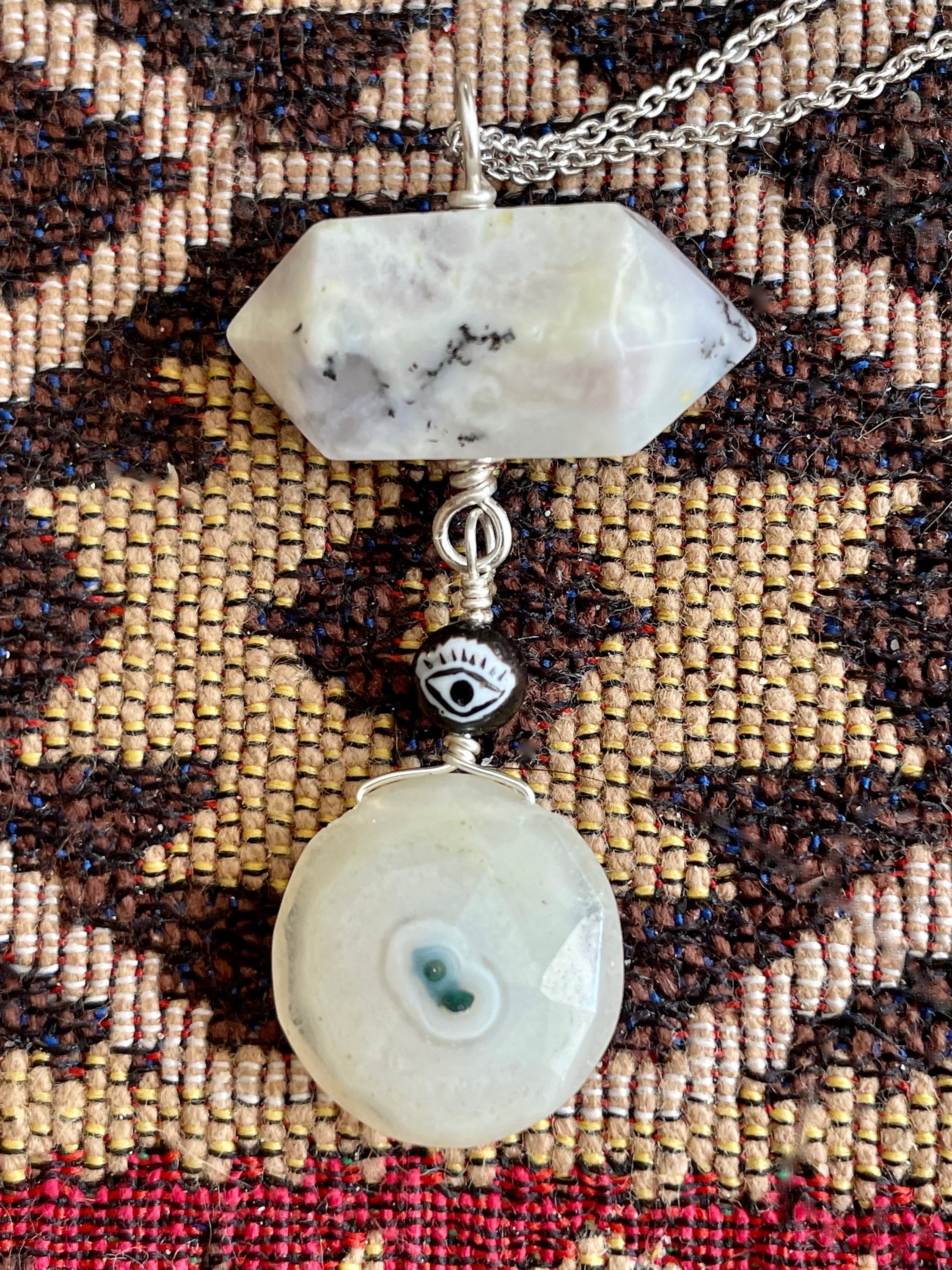 Dendritic Moss Opal Talisman Solar Quartz Talisman Opal - Etsy