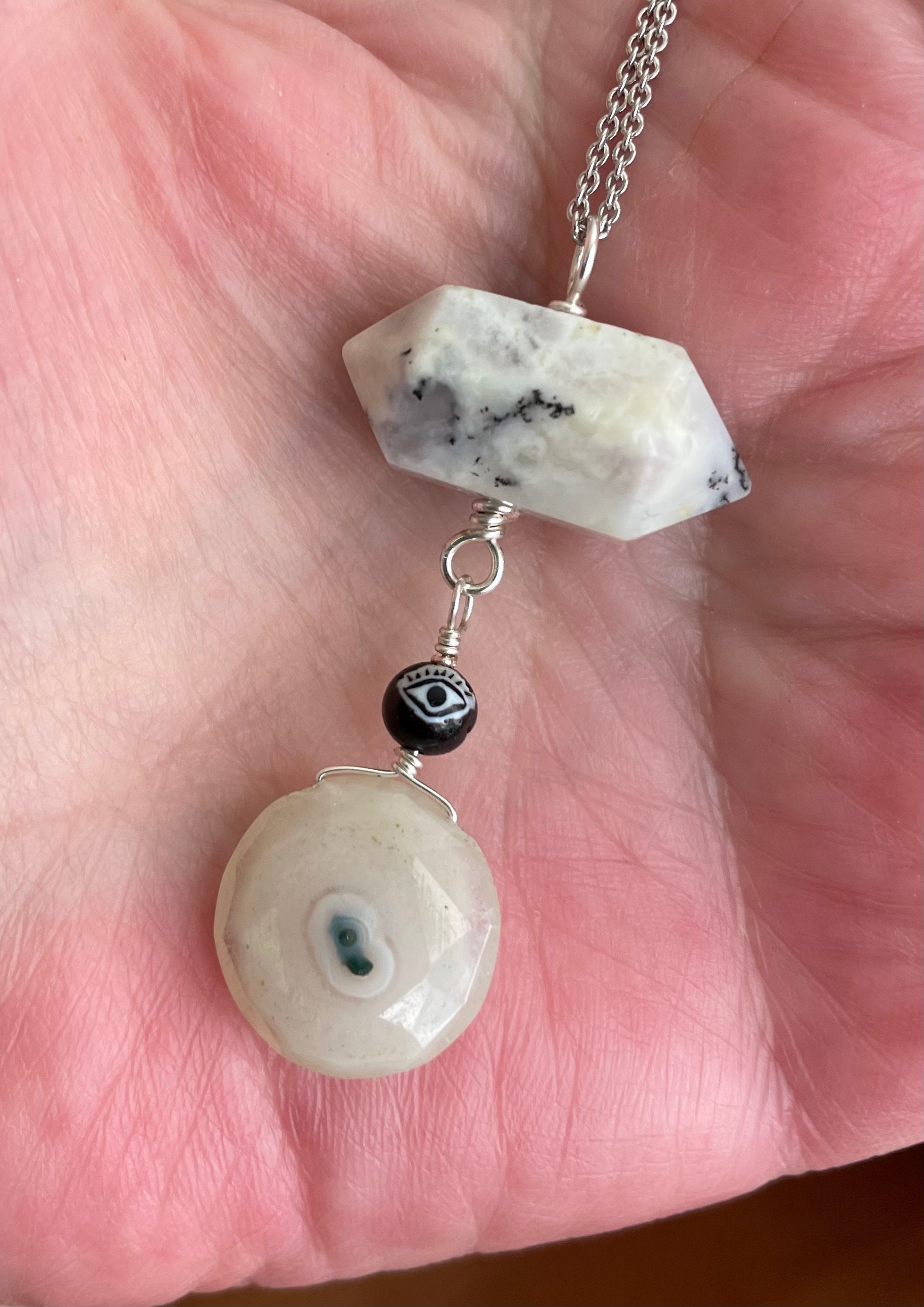 Dendritic Moss Opal Talisman Solar Quartz Talisman Opal - Etsy