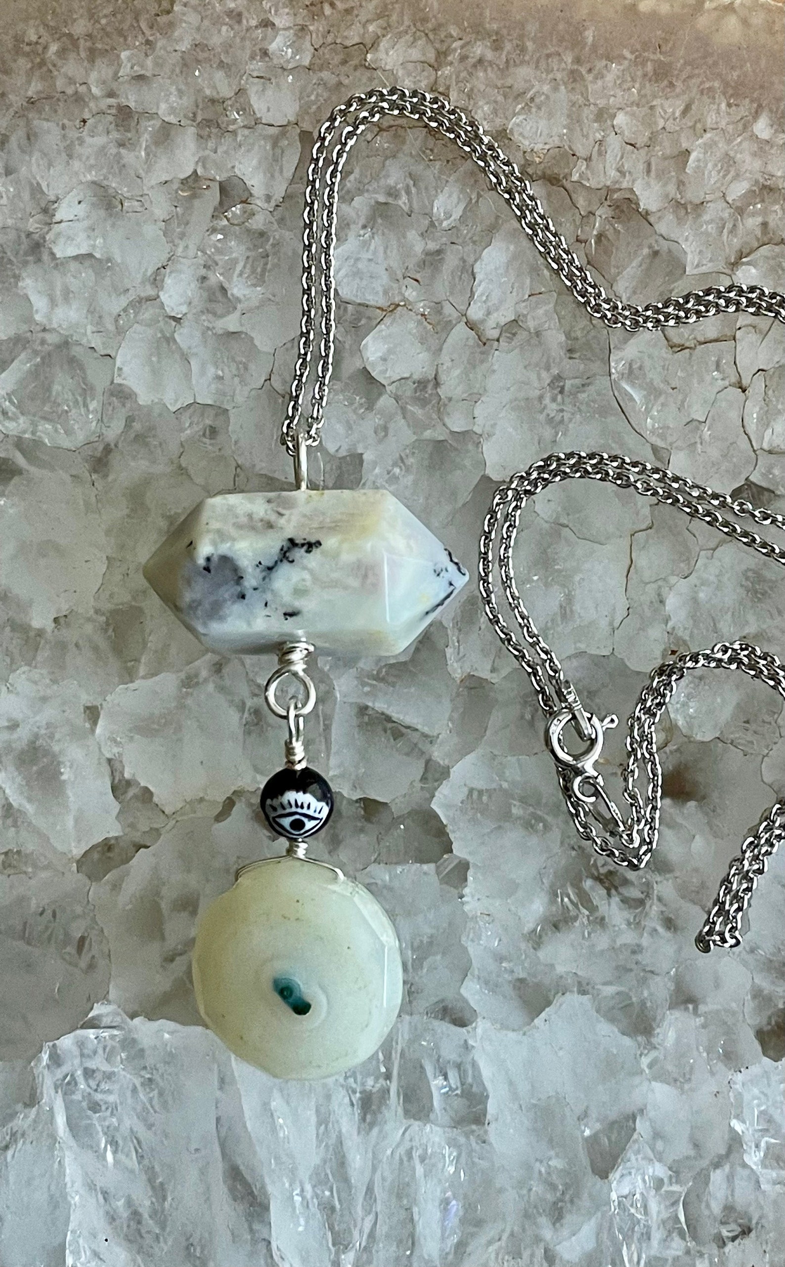 Dendritic Moss Opal Talisman Solar Quartz Talisman Opal - Etsy