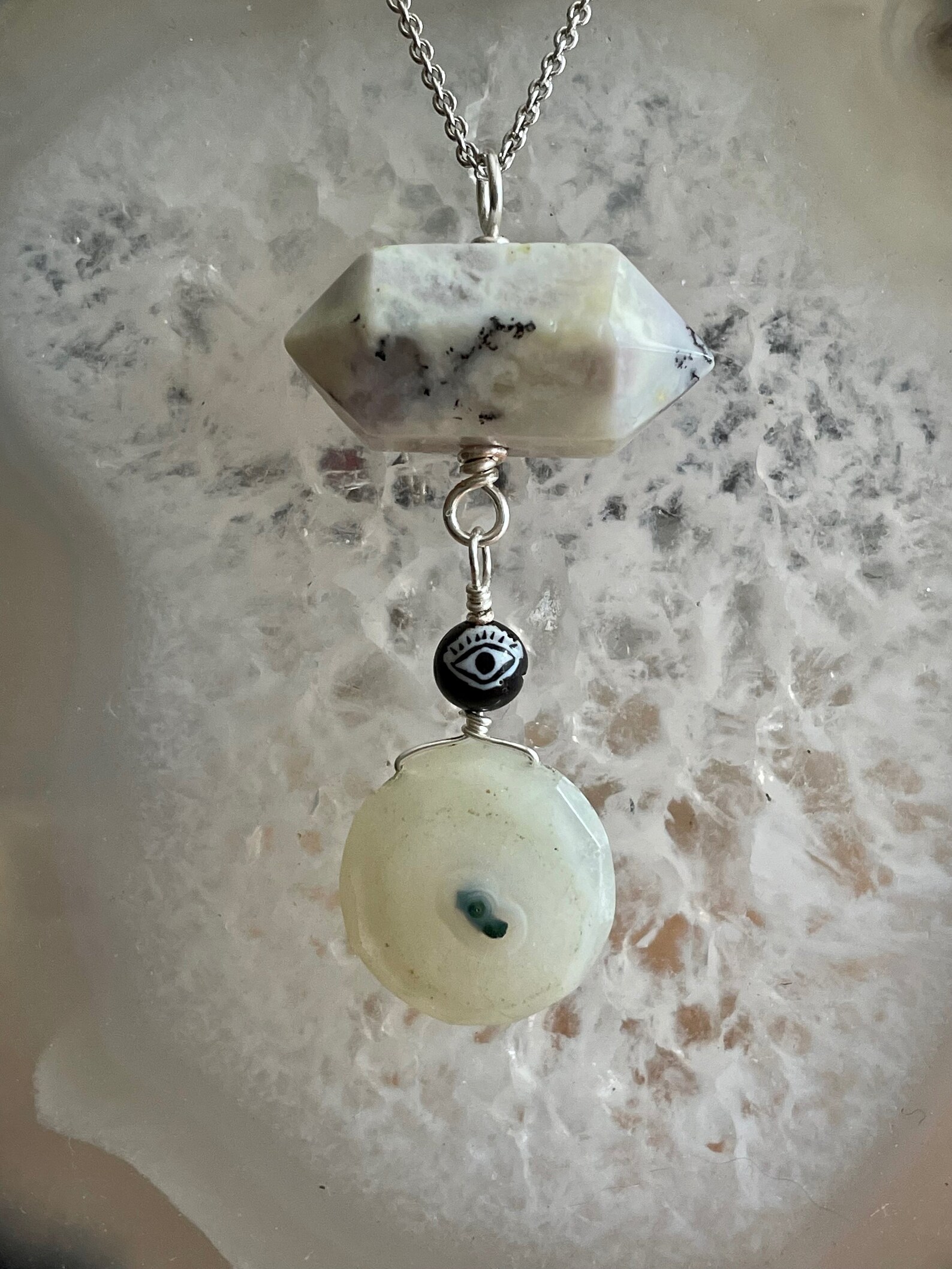 Dendritic Moss Opal Talisman Solar Quartz Talisman Opal - Etsy