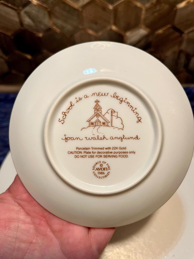 Vintage Avon 1986 School is a New Beginning Plate - Etsy
